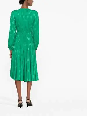 Dolce & Gabbana Logo-print Flared Midi Dress