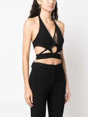 Dsquared2 Halterneck Cut-out Crop Top