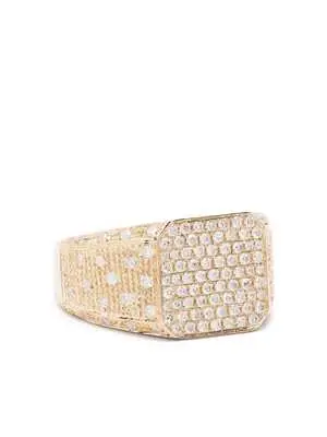 Yvonne Léon 9kt Yellow Diamond Signet Ring - Gold