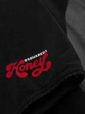 Dsquared2 Slogan-print Sheer Briefs