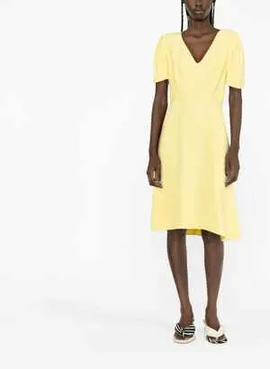 Marni V-neck Flared Dress
