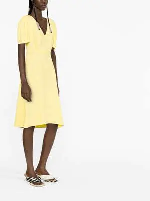 Marni V-neck Flared Dress
