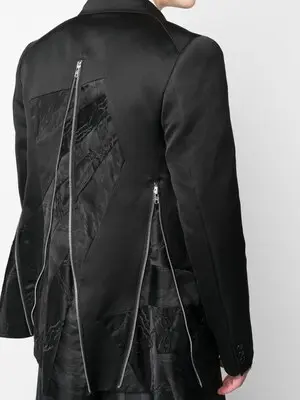 Comme Des Garçons Zip-details Blazer