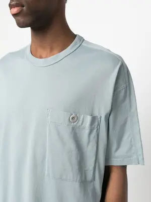 TEN C Logo-patch T-shirt - Blue