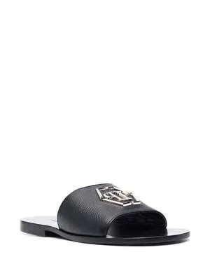 Philipp Plein Logo-skull Flat Sandals