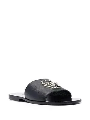 Philipp Plein Logo-skull Flat Sandals