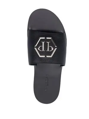 Philipp Plein Logo-skull Flat Sandals