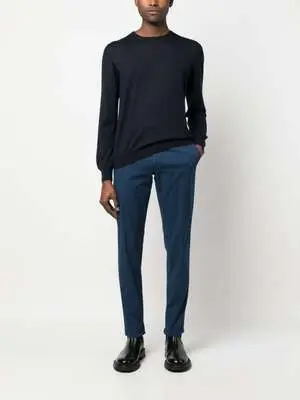 LARDINI Fine-knit Wool Sweatshirt - Blue