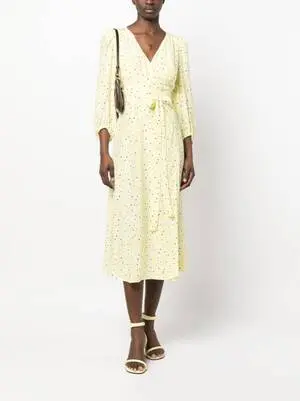 P.a.r.o.s.h Floral-print Silk Wrap Dress