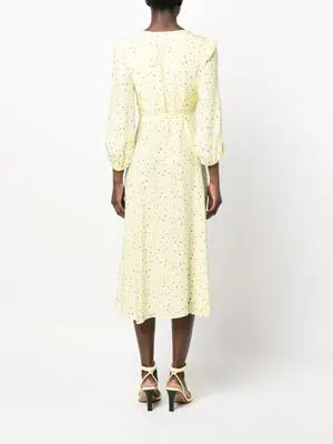 P.a.r.o.s.h Floral-print Silk Wrap Dress