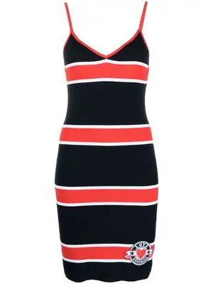 Moschino Striped Ribbed Dress