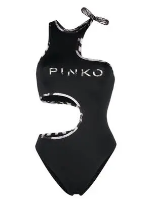Pinko Cut-out Logo Swimsuit