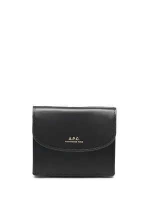 A.p.c. Logo-stamp Wallet - Black