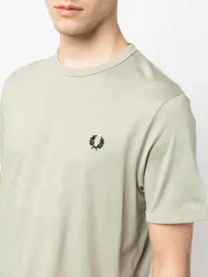 Fred Perry Ringer Logo-embroidered T-shirt