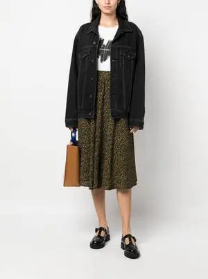 Kenzo Floral-print Midi Skirt
