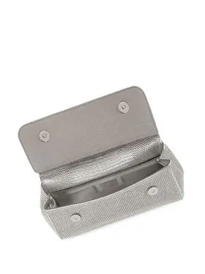 Dolce & Gabbana Sicily Satin Top-handle Bag - Silver