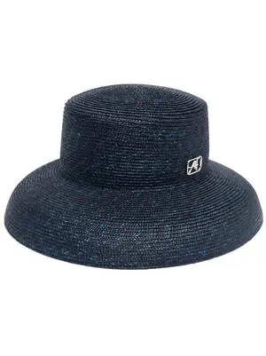 Alberta Ferretti Raffia Bucket Hat - Blue