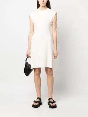 YVES SALOMON Fine-ribbed Sleeveless Mini Dress