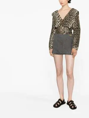 GANNI Wrap Mini Skirt