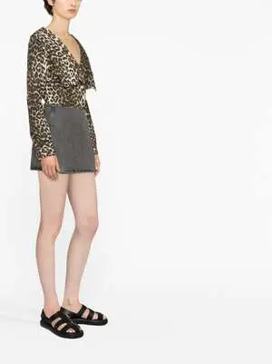 GANNI Wrap Mini Skirt
