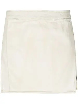 Palm Angels Bull Denim Miniskirt