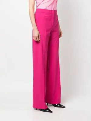 MSGM High-waisted Wide-leg Trousers