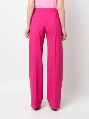 MSGM High-waisted Wide-leg Trousers