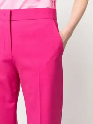MSGM High-waisted Wide-leg Trousers