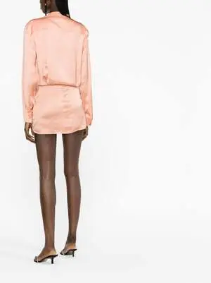 Off-White Twist-detail Shirt Dress