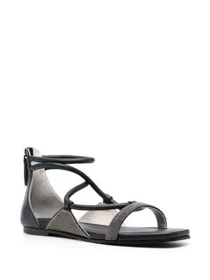 Fabiana Filippi 10mm Open-toe Leather Sandals