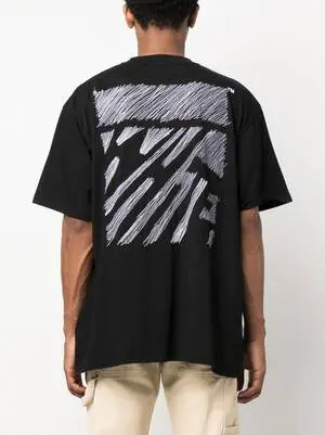 Off-White Scribble Diagonals-print T-shirt