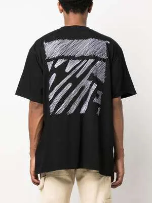 Off-White Scribble Diagonals-print T-shirt