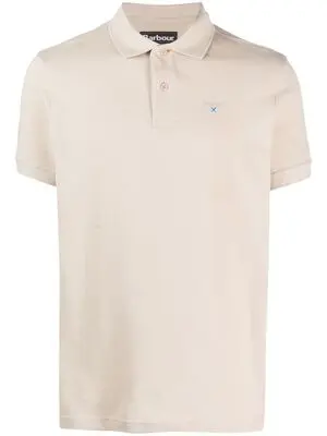 Barbour Embroidered-logo Polo Shirt - Neutrals