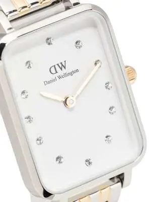 DANIEL WELLINGTON Quadro Lumine 5-link 26mm Watch - White