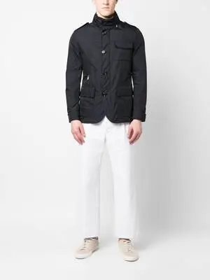 MOORER Porto Lightweight Jacket - Blue