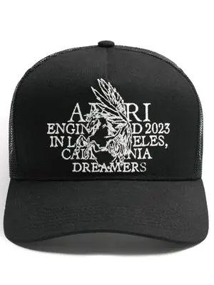 Amiri Logo-print Trucker Cap - Black