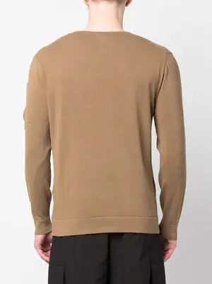 C.P. COMPANY Crew Neck Cotton Sweatshirt - Brown