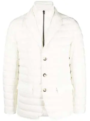 Herno Notched-lapels Padded Jacket - White