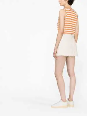 Moncler Striped Logo-print Tank Top - Orange