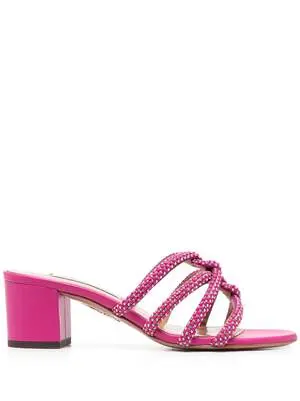 AQUAZZURA 55mm Crystal-embellished Sandals - Pink
