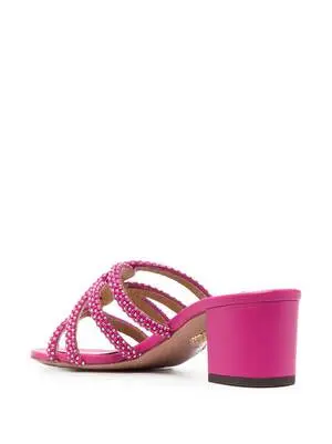 AQUAZZURA 55mm Crystal-embellished Sandals - Pink