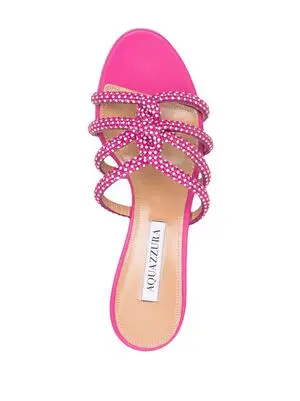 AQUAZZURA 55mm Crystal-embellished Sandals - Pink