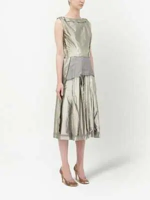 MAISON MARGIELA Work-in-progress Midi Dress - Silver