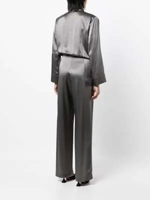 Michelle Mason Tie-front Kimono Jumpsuit