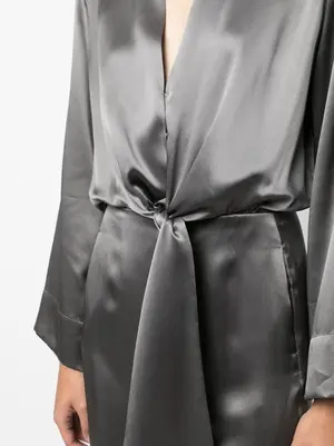 Michelle Mason Tie-front Kimono Jumpsuit