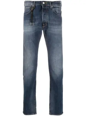 Incotex Straight-leg Jeans With Keyring - Blue
