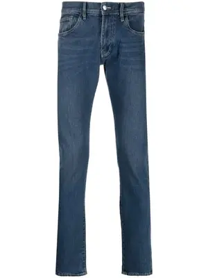 Armani Exchange Slim-cut Jeans With Logo Patch