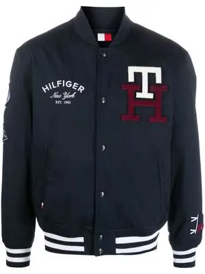 Tommy Hilfiger Embroidered-ogo Detai Bomber Jacket