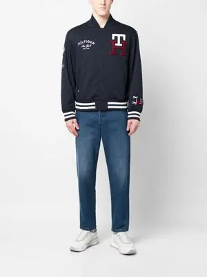 Tommy Hilfiger Embroidered-ogo Detai Bomber Jacket