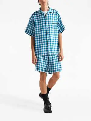 Prada Check-print Bermuda Shorts